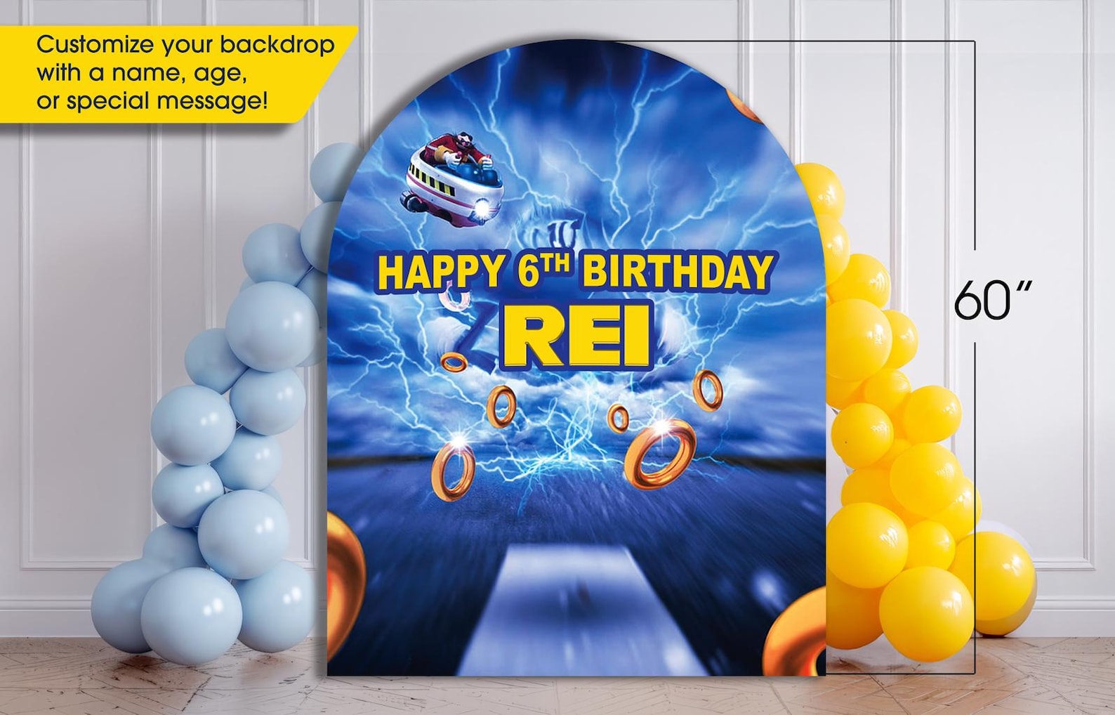 Sonic Props, Sonic Backdrop, Party Props, Shadow Cutout, Knuckles ...