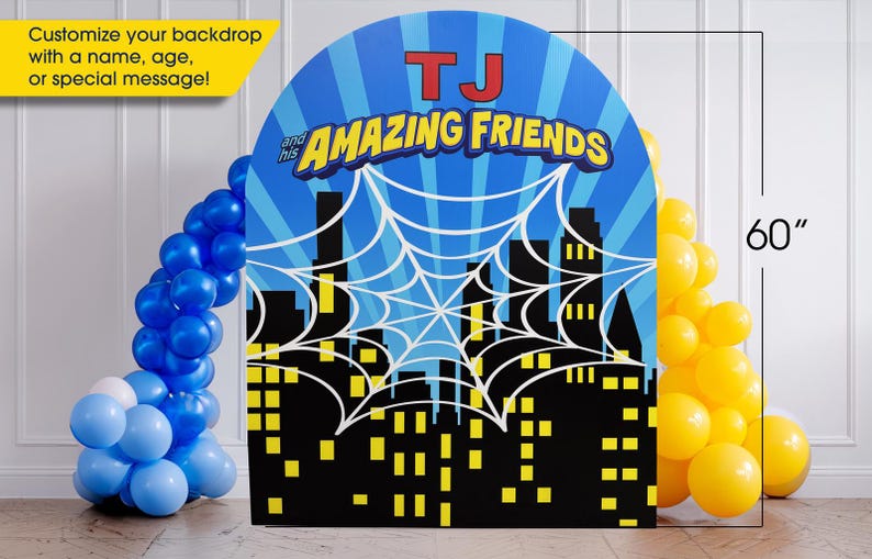 Spidey and His Amazing Friends Party Props & Backdrop – High-quality ...