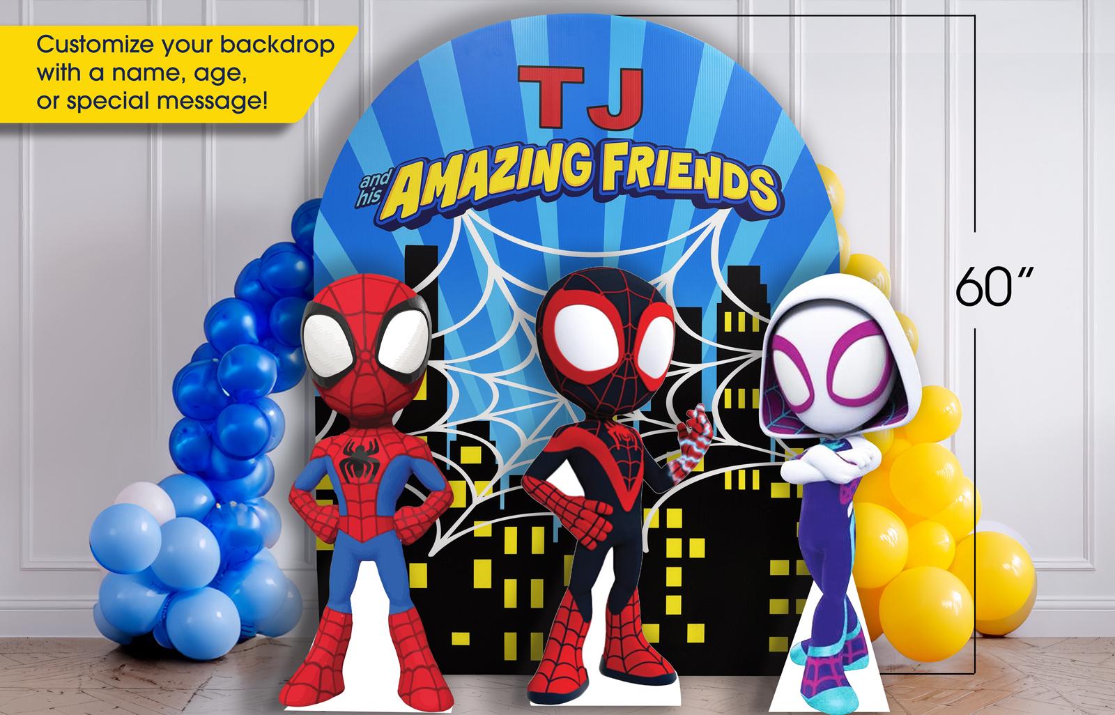 Spidey and His Amazing Friends Party Props & Backdrop – High-quality ...
