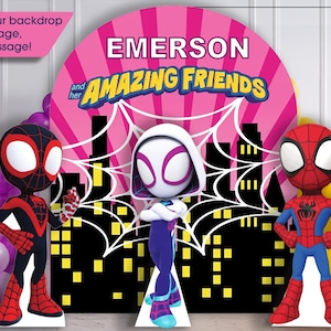 Spidey and His Amazing Friends Party Props & Backdrop – High-quality ...
