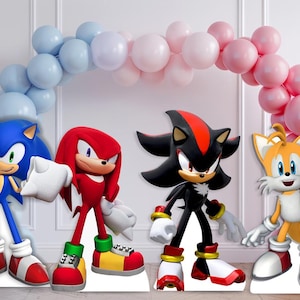 Sonic Props, Sonic Backdrop, Party Props, Shadow Cutout, Knuckles ...