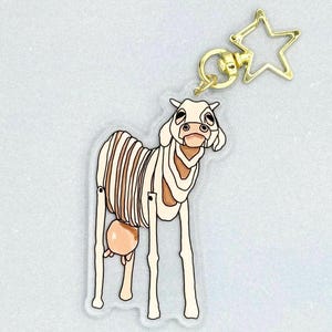 Keychain Cow Inspired Broadway Theatre Charm - Etsy