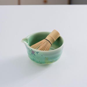 Hand-painted Cute Dog Ceramic Matcha Set Matcha Bowl Set With Spout ...