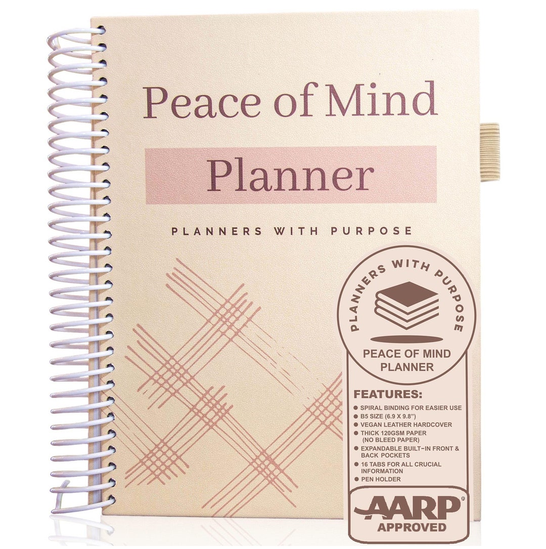 End of Life Planner: Guided Workbook, Peace of Mind, Final Arrangements - B5 Spiral Notebook - Etsy