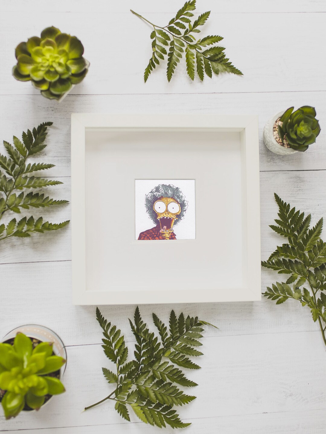 Large Marge Pee Wee's Big Adventure Inspired 3x3 Screen Print pack of 4 ...