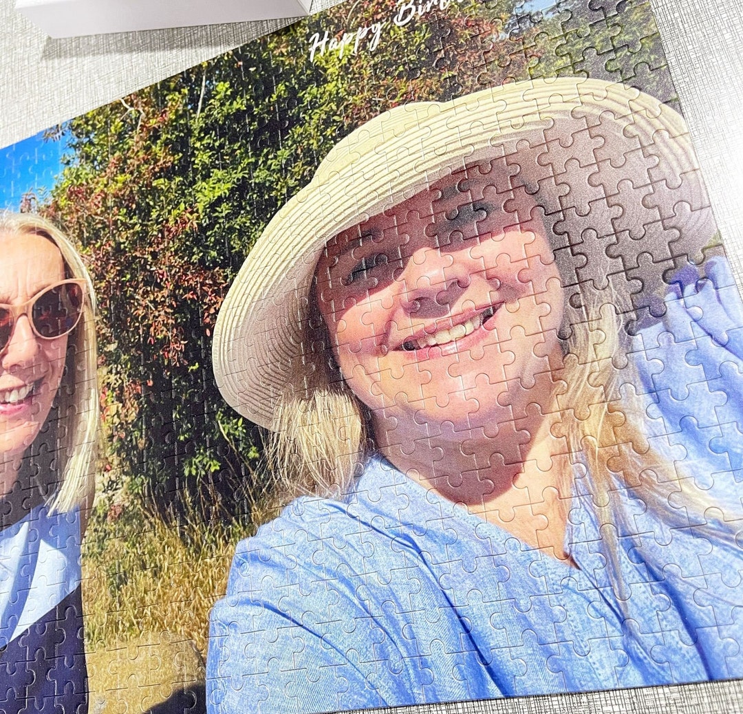 Personalized Photo Puzzle for Families and Adults, Wooden Jigsaw Puzzle ...