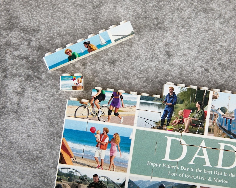 Custom Photo Puzzle Blocks, Lego-compatible Gift for Him, Personalized ...