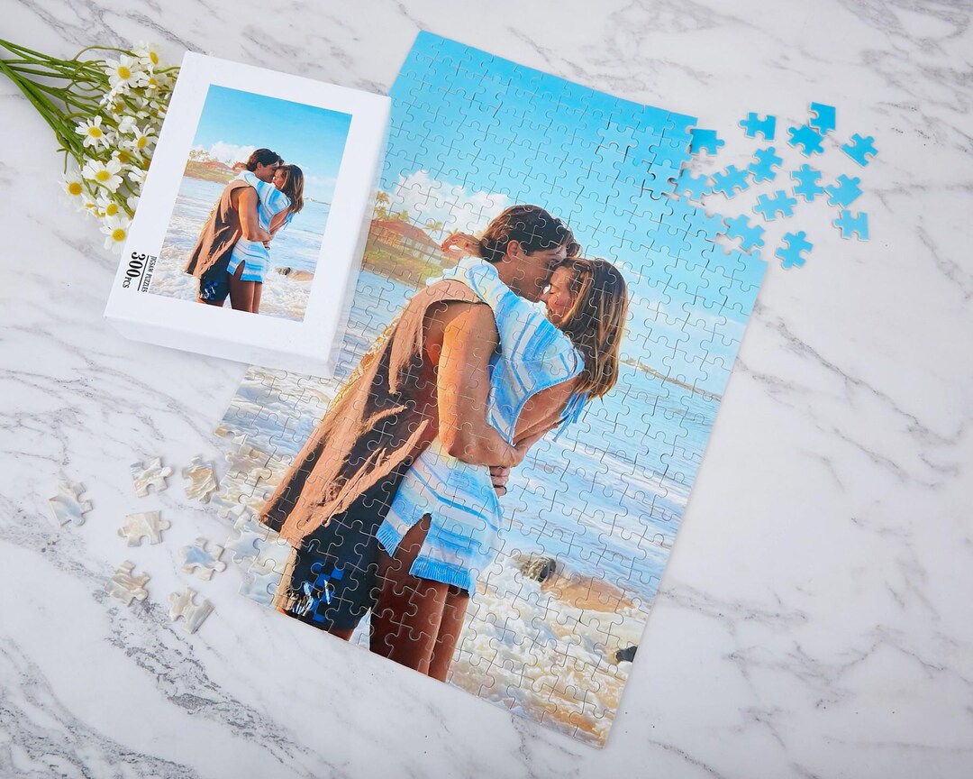 Personalized Wooden Jigsaw Puzzle, Custom Couple Jigsaw Puzzle, Puzzle ...