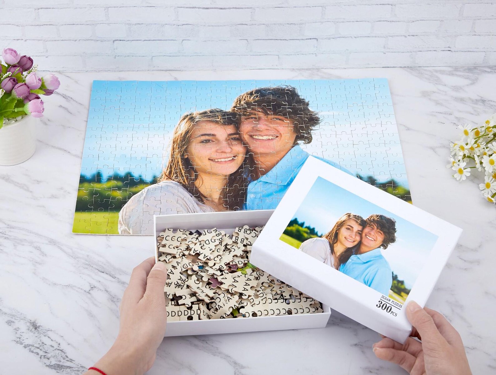Personalized Wooden Puzzle for Couple,custom Puzzle From Photo,jigsaw ...