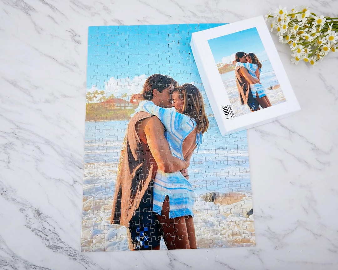 Personalized Puzzle Jigsaw Photo Puzzle Gift for Couple, Custom Puzzle ...