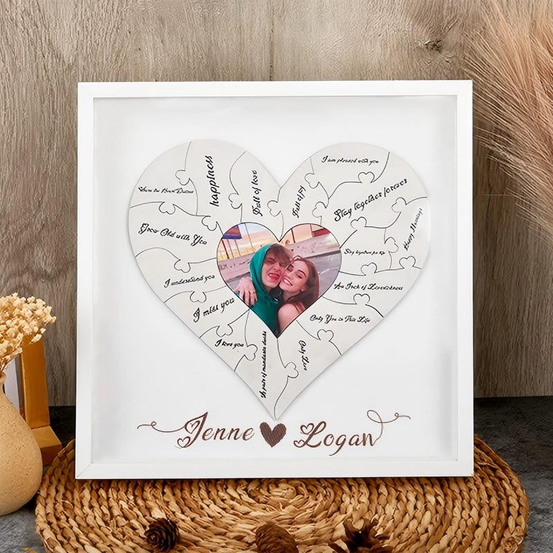 Heart Shaped Puzzle - Etsy