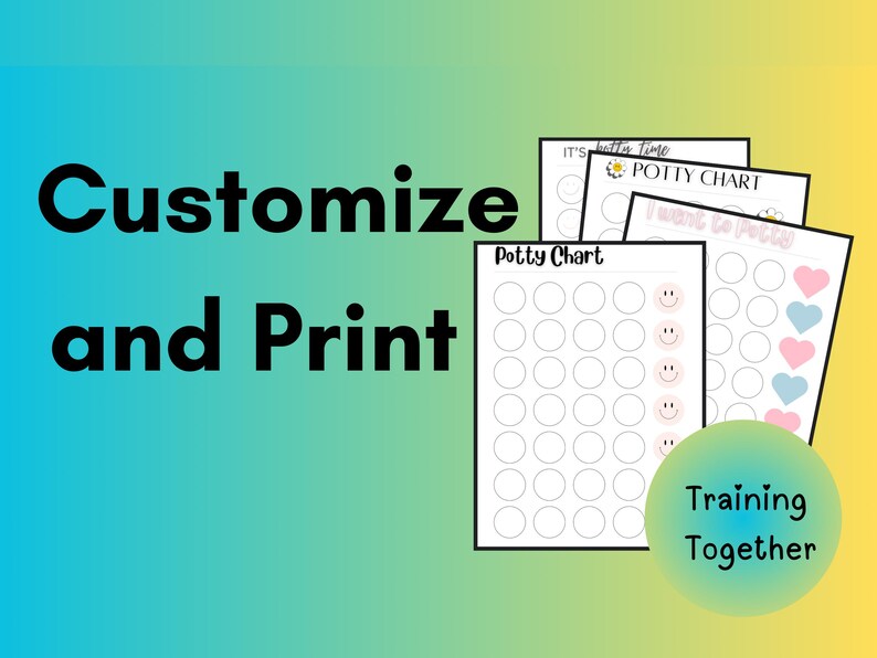 Potty Training Chart, Reward Templates Potty Introduction, Toddler ...