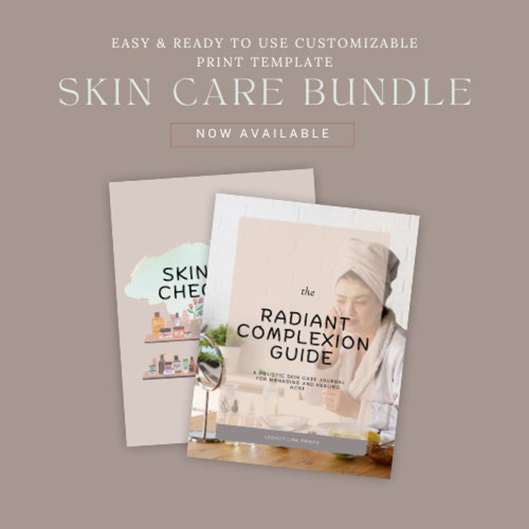 Skin Care Routine Editable Printable Meditation and Mindfulness ...