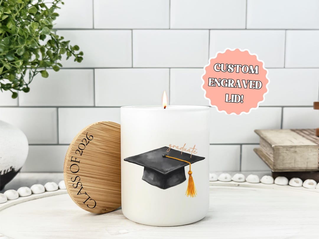Custom Graduation Candle Custom College Graduation Gift Custom High ...