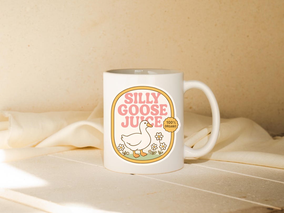 Silly Goose Juice Mug Funny Silly Goose Mug Cute Coffee Mug Cute Coffee ...