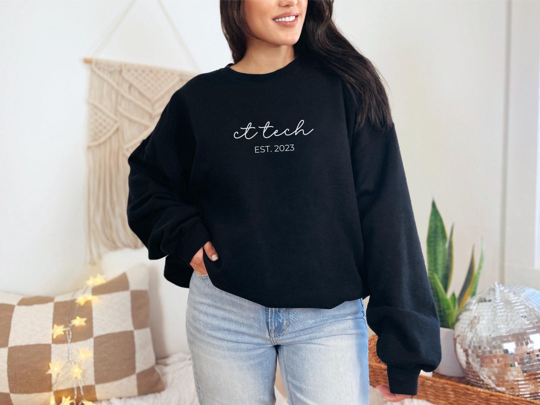 Custom CT Tech Sweatshirt Personalized CT Tech Crewneck Custom ...