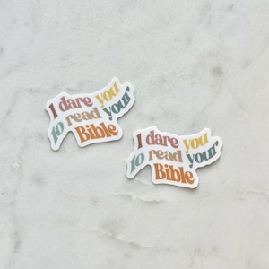 I Dare You to Read Your Bible Sticker: Waterproof Christian Decal - Etsy