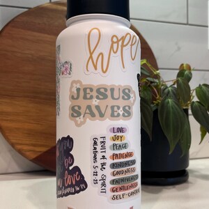 Pray Sticker Jesus Stickers Bible Stickers Christian Stickers Water ...
