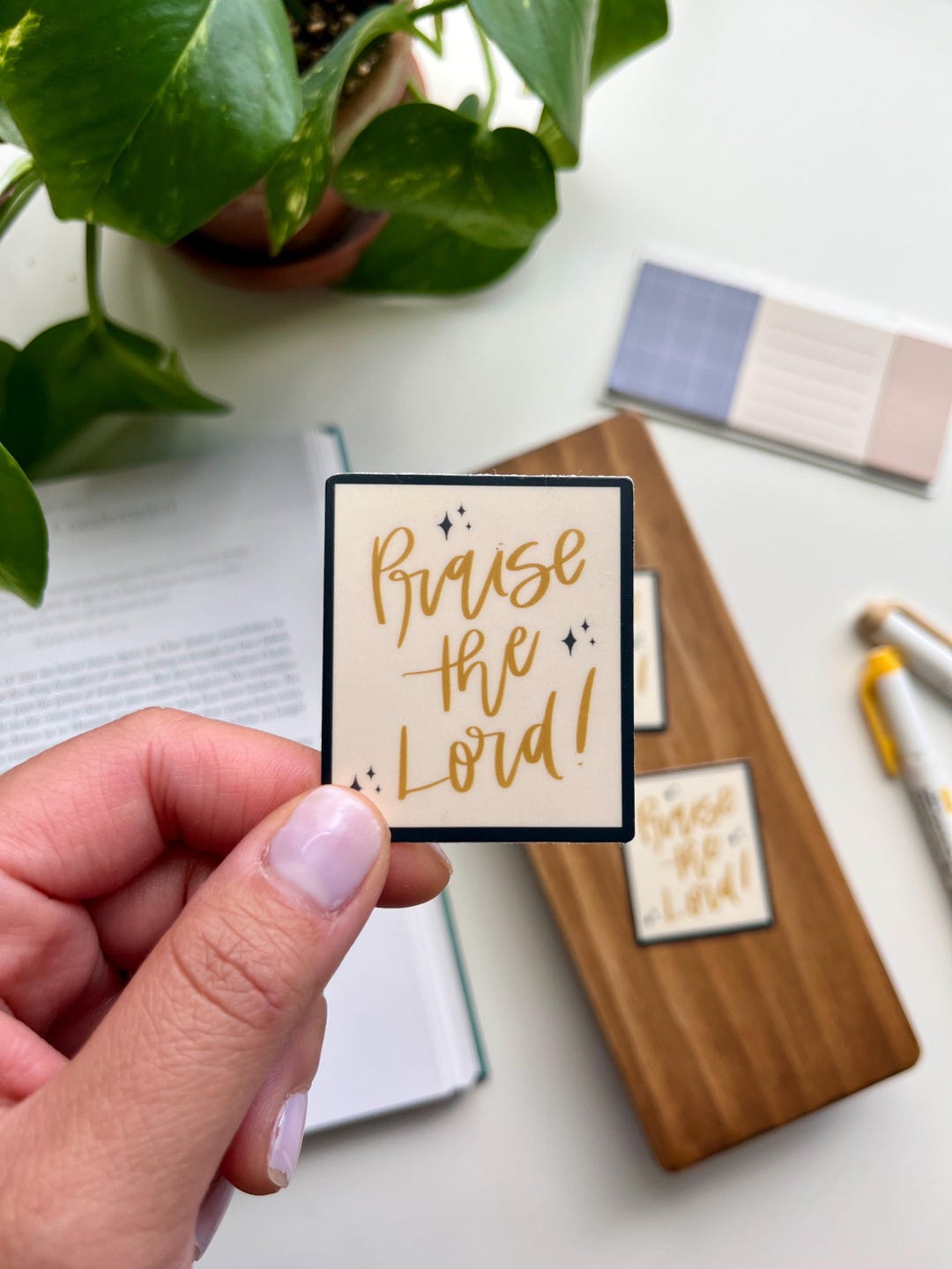 Praise the Lord Sticker: Waterproof Christian Decal for Bible Journal ...