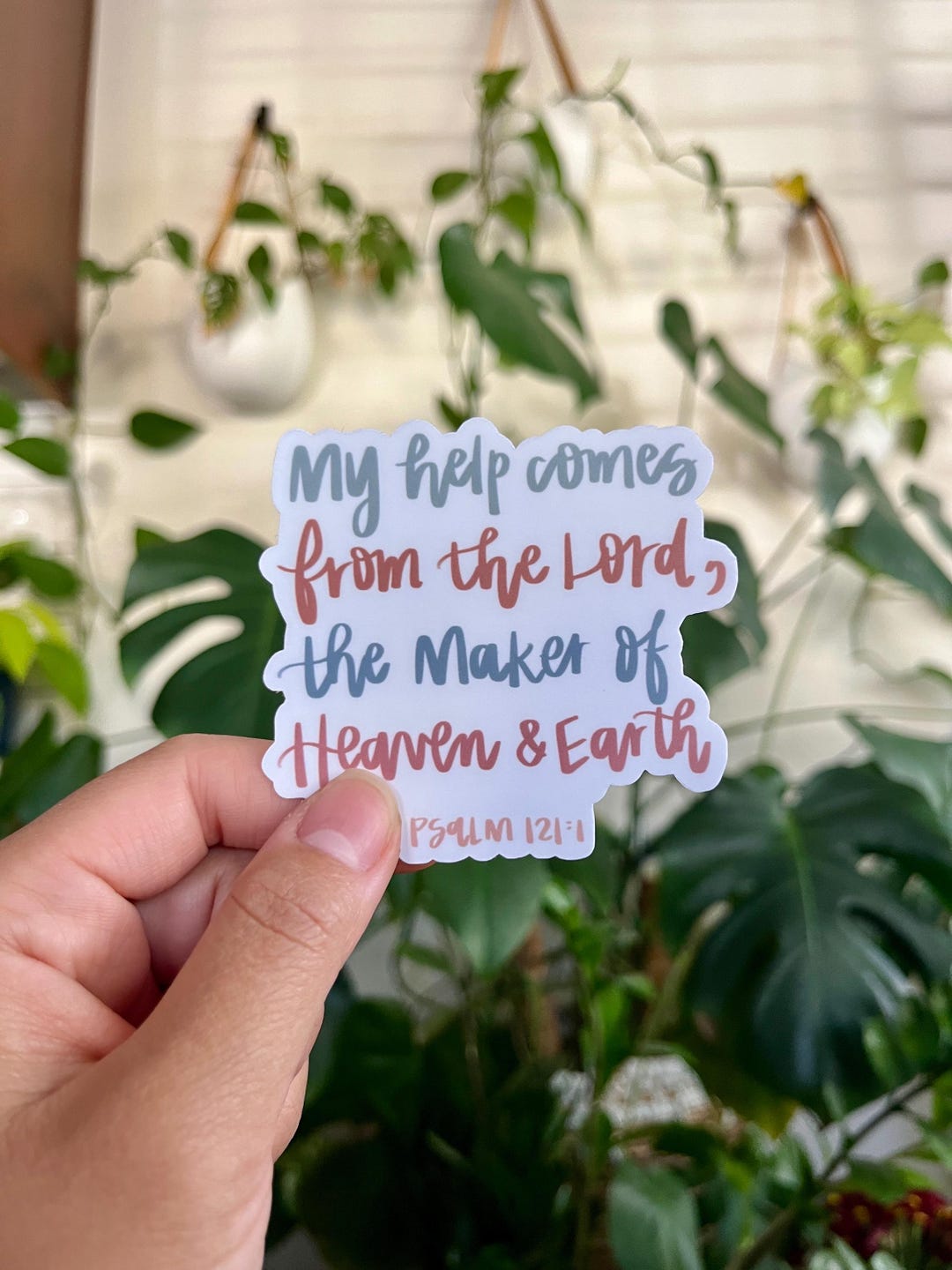 Psalm 121:1 Sticker Jesus Stickers Bible Verse Stickers Christian ...