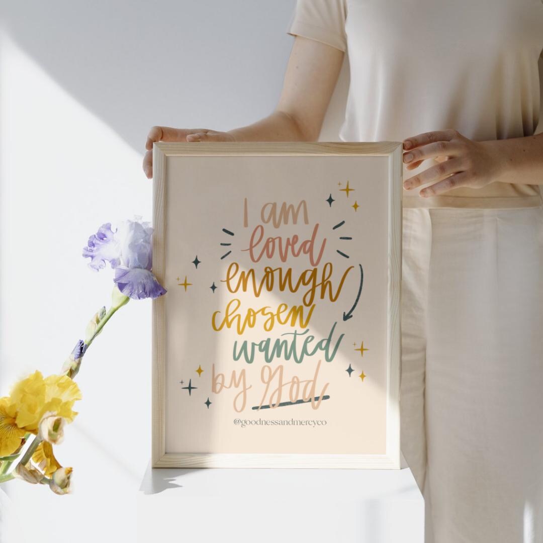 I Am Loved Bible Verse Print: Christian Nursery Decor - Etsy