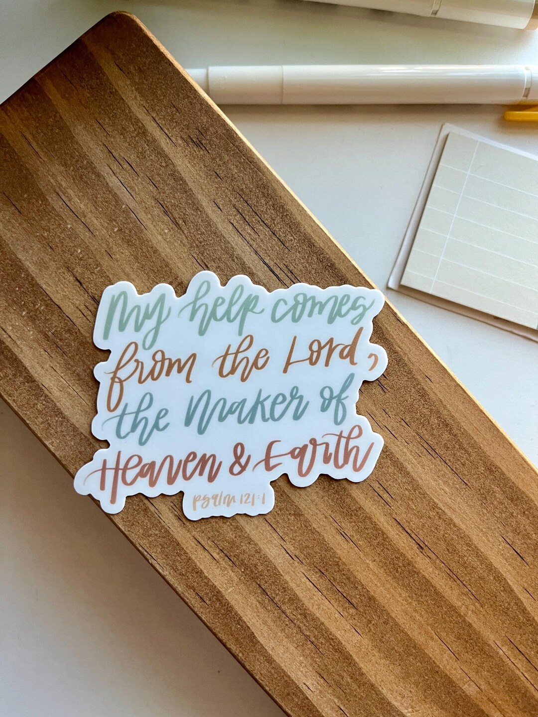 Psalm 121:1 Sticker Jesus Stickers Bible Verse Stickers Christian ...