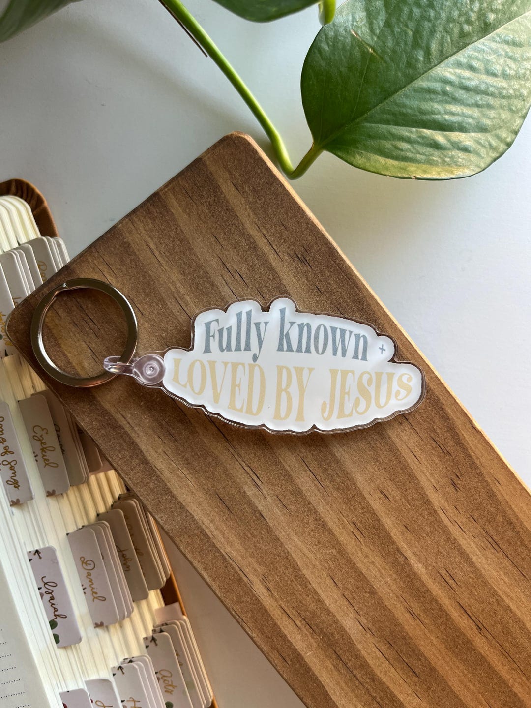 Fully Known Loved by Jesus Acrylic Keychain - Christian Gift - Etsy
