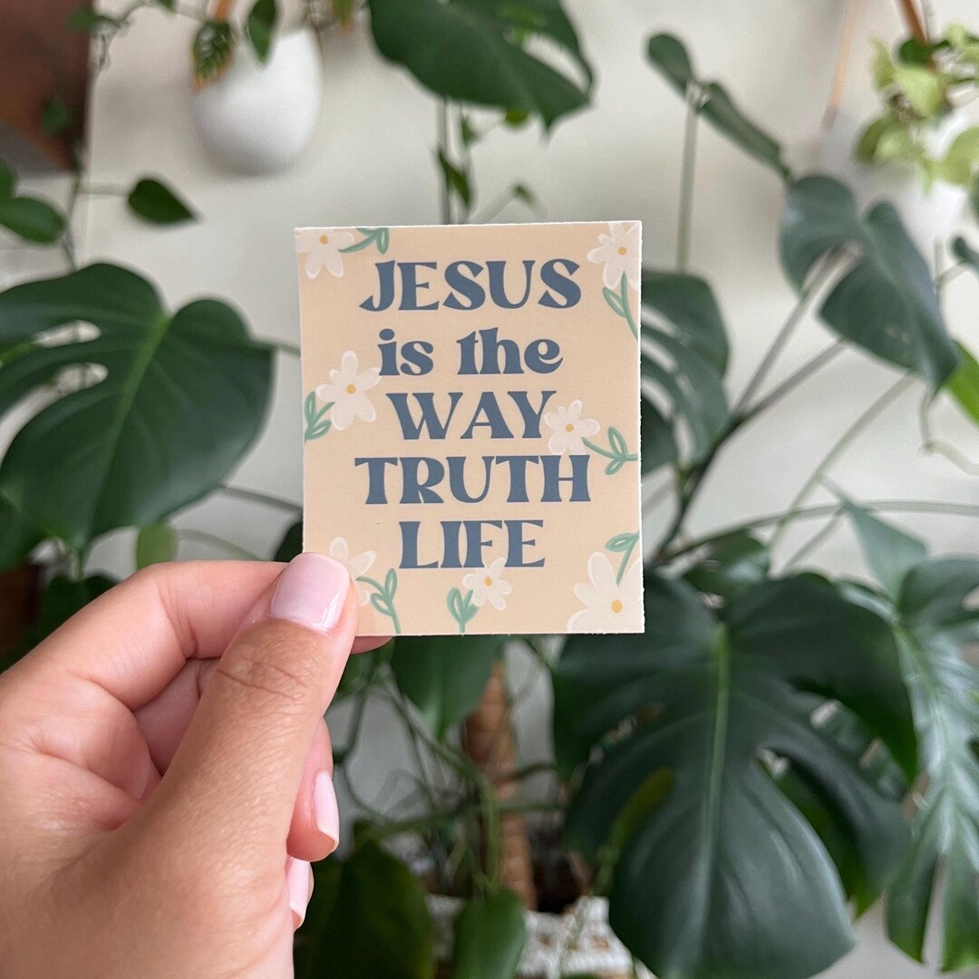 Jesus is the Way Truth Life Jesus Stickers Bible Stickers Christian ...