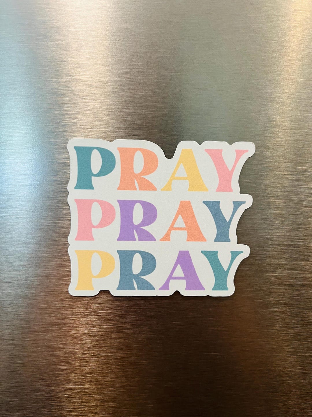 Bible Magnet Magnet | Christian Fridge Magnet | Pray Pray Pray Magnet ...