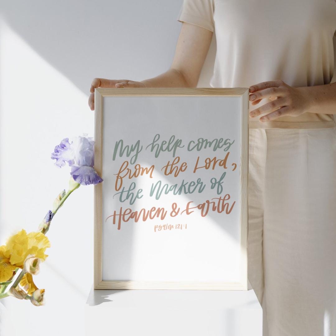 Maker of Heaven and Earth Christian Art Print Faith Print Wall Bible ...