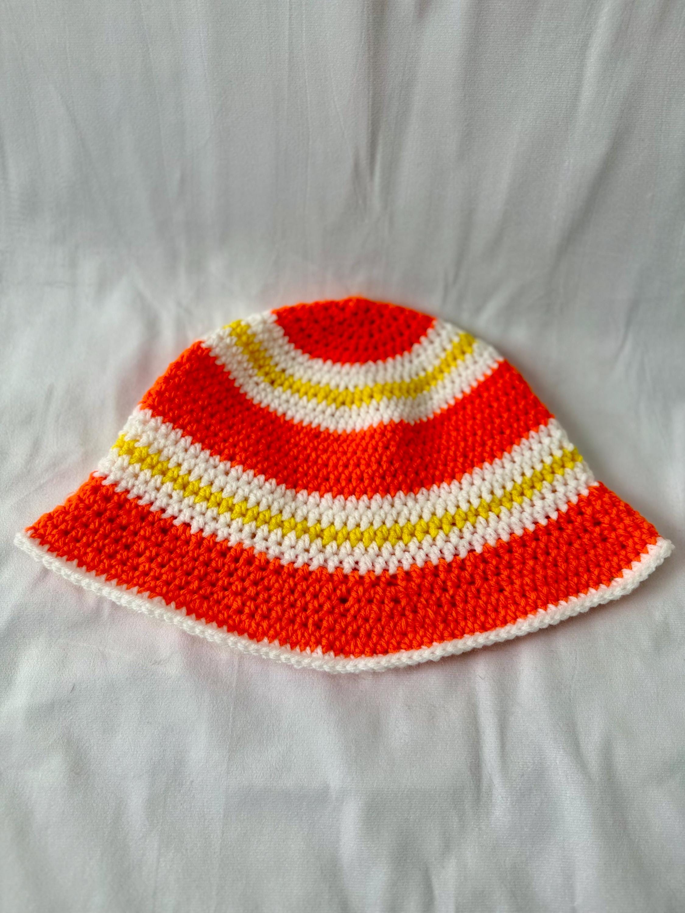 Striped Bucket Hat - Custom - Crochet - Etsy