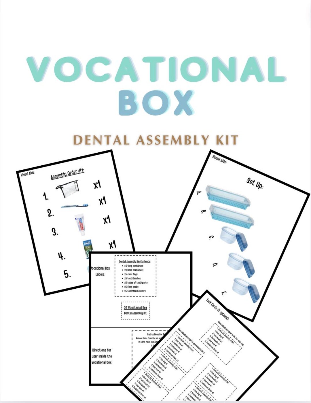 Life Skills Dental Assembly Kit for Independent Function Development ...