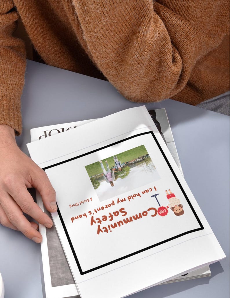 Social Story Book for Kids: Community Safety - I Can Hold My Parent's ...