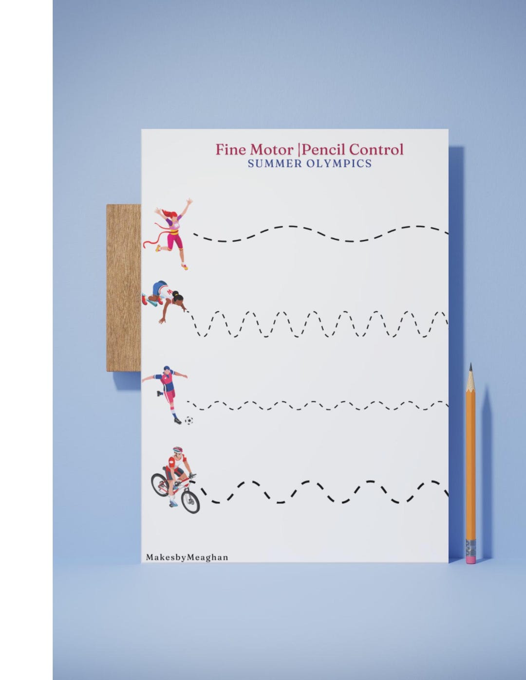 Summer Olympics Skills Pencil Control Bundle: Fine Motor, Visual Motor ...