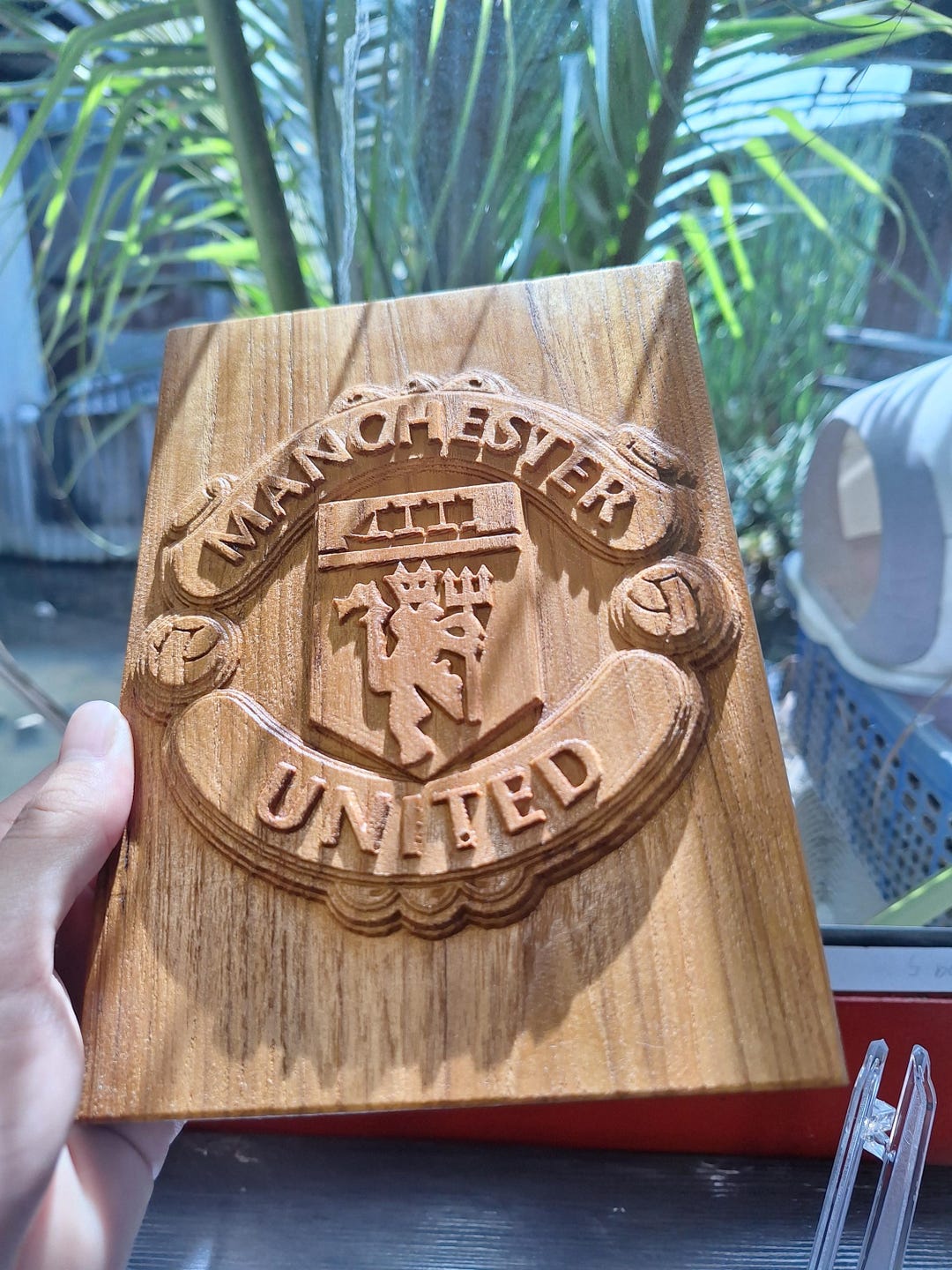 Manchester United FC Wooden Crest - Etsy
