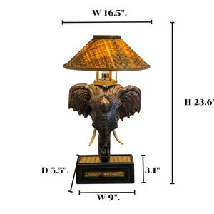 Elephant Table Lamp - Etsy