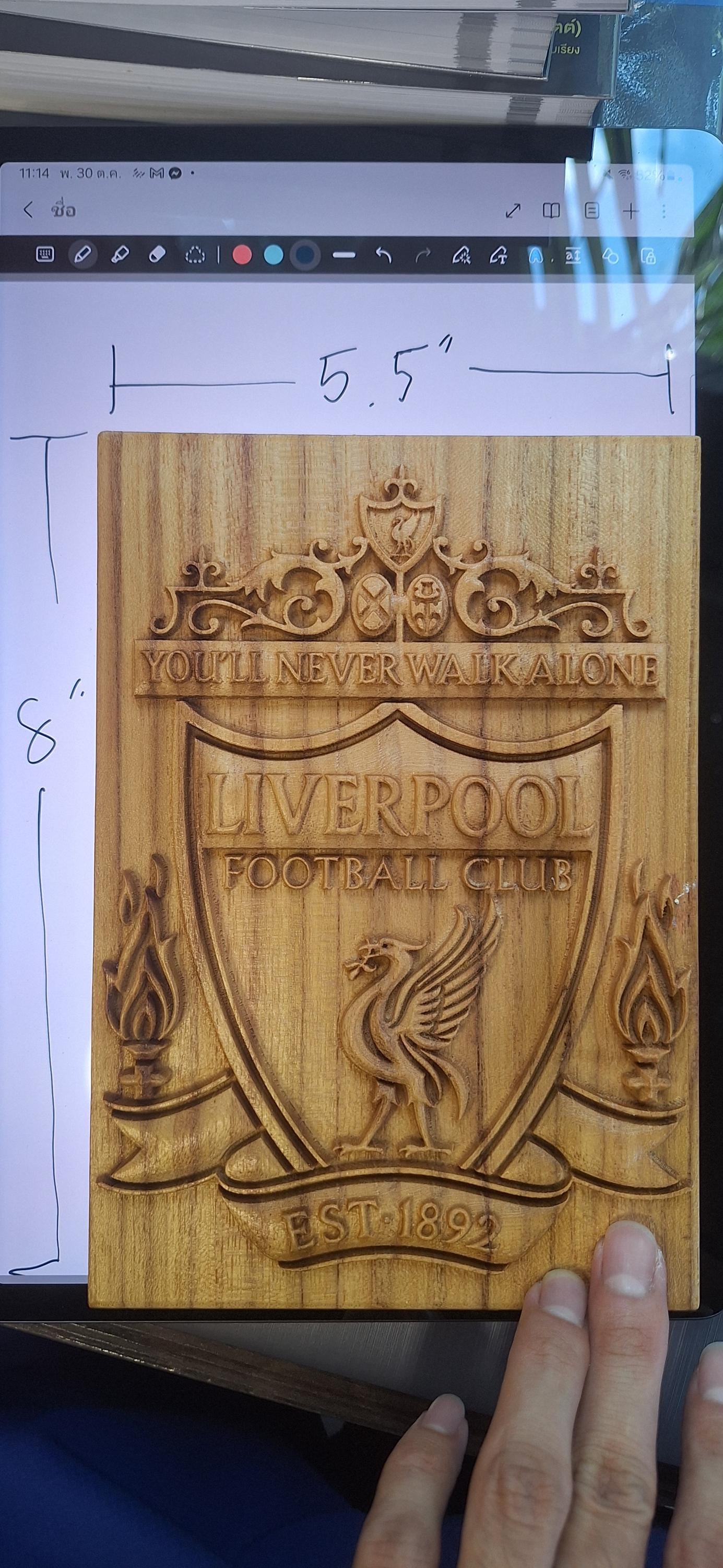 Handcrafted Liverpool FC Wooden Crest - Etsy