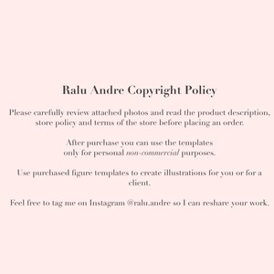 Standing Pose / Fashion Figure Template - Etsy