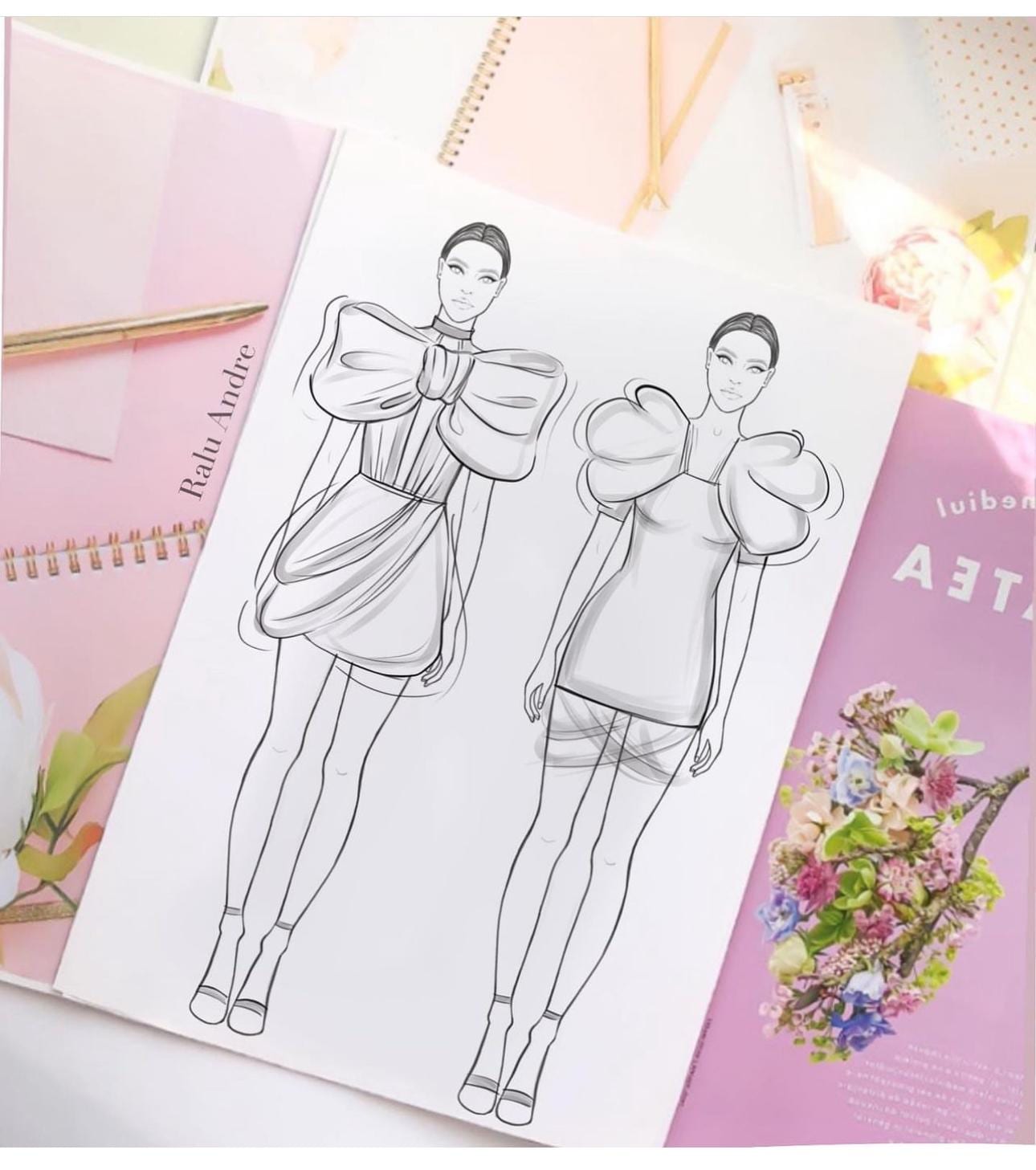 Standing Pose / Fashion Figure Template - Etsy