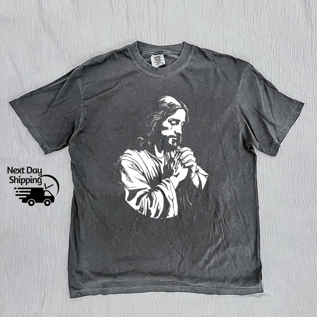 Retro Jesus is Praying Christ 90s Graphic Shirt, Vintage Jesus T-shirt ...