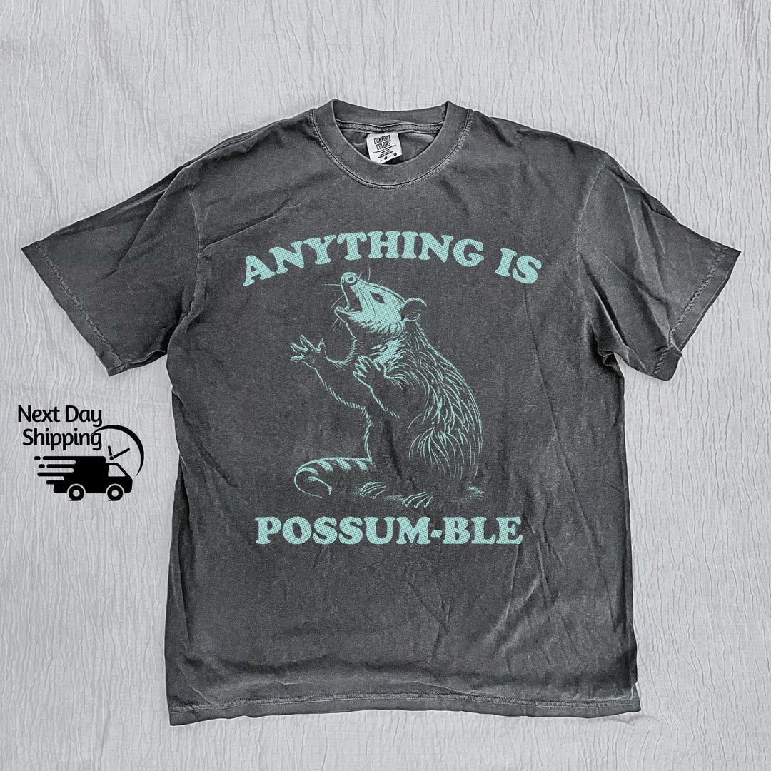 Funny Possum Retro 90s Graphic Shirt, Vintage Anything Possumble T ...