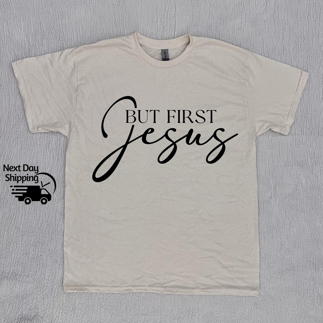 Retro but First Jesus Religious Christ Shirt, Vintage Jesus T-shirt ...
