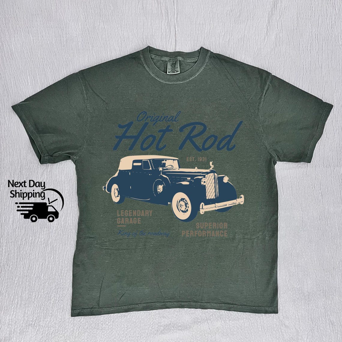 Vintage Car Shirt, Retro Original Hot Rod Car T-shirt, Vintage Washed ...