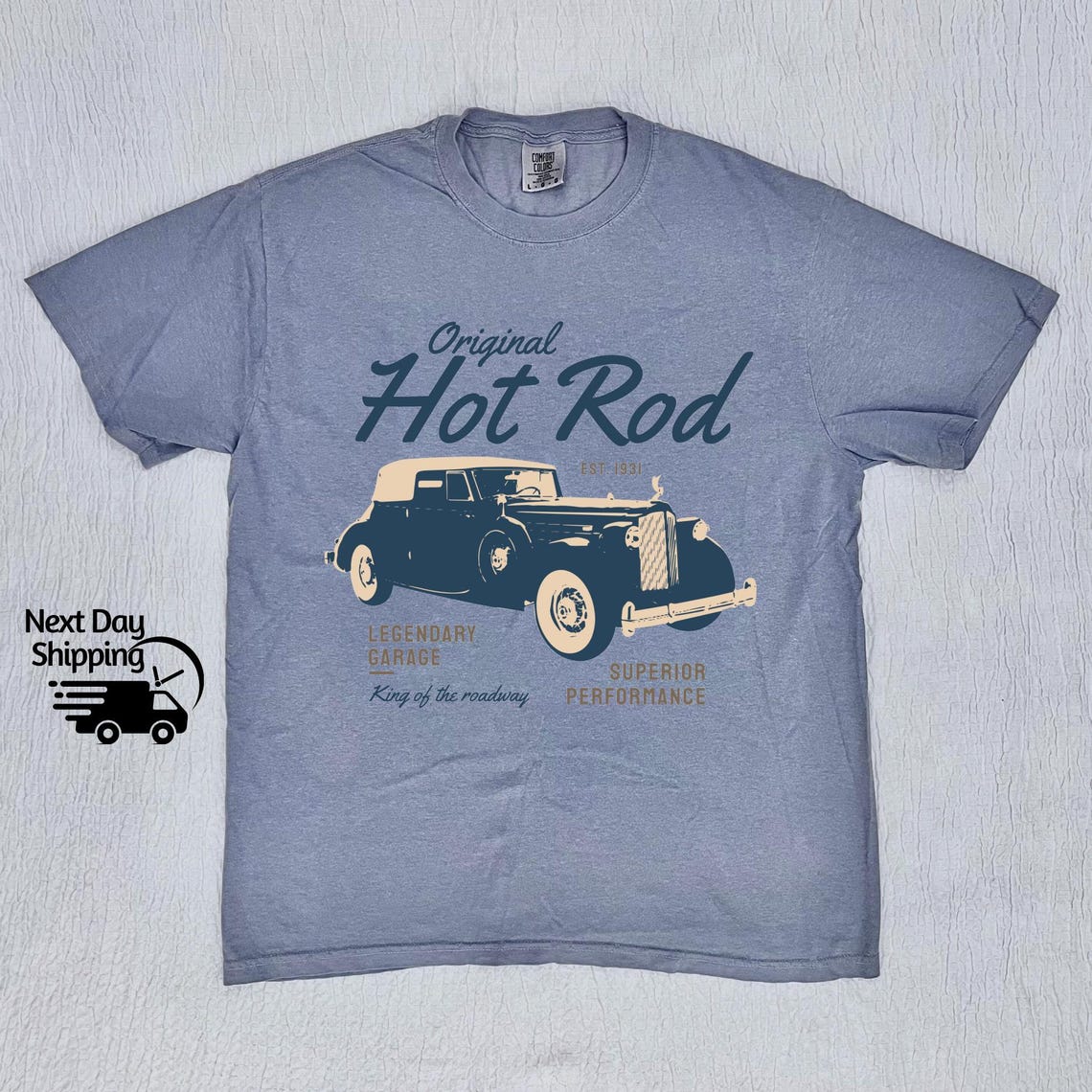 Vintage Car Shirt, Retro Original Hot Rod Car T-shirt, Vintage Washed ...