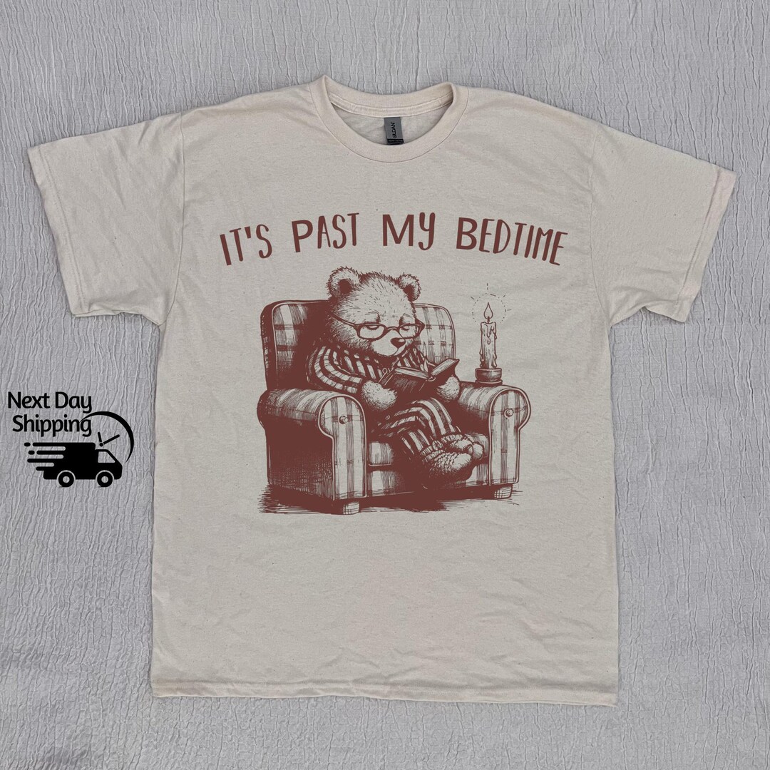 Retro It's Pat My Bedtime Sleepy Bear Funny 90s Graphic Shirt, Vintage ...