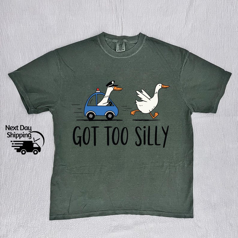 Retro Silly Goose Funny 90s Shirt, Vintage Silly Animal Quote Got Too ...
