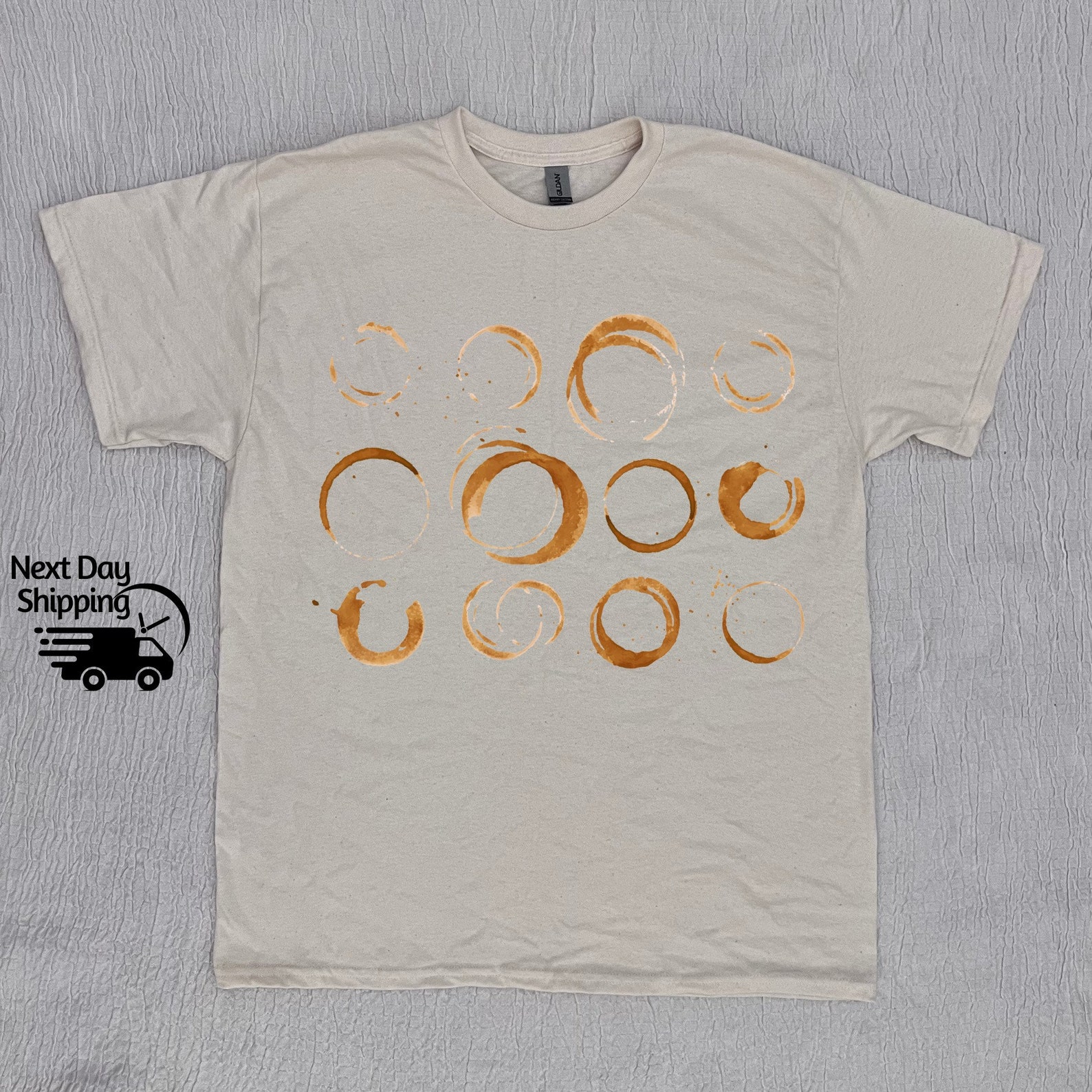 Retro Coffee Stain Art 90s Shirt, Coffee Stain T-shirt, Vintage Washed ...