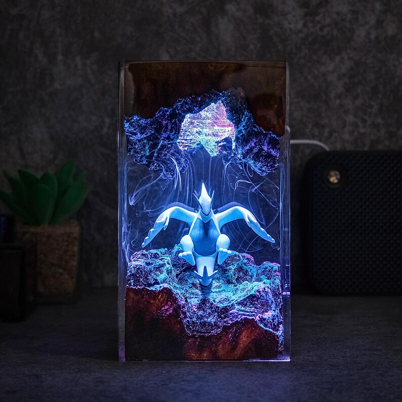 Diorama Lugi.a Poke.mon Resin Epoxy, Resin Pokemon, Desk Decor, Gaming ...