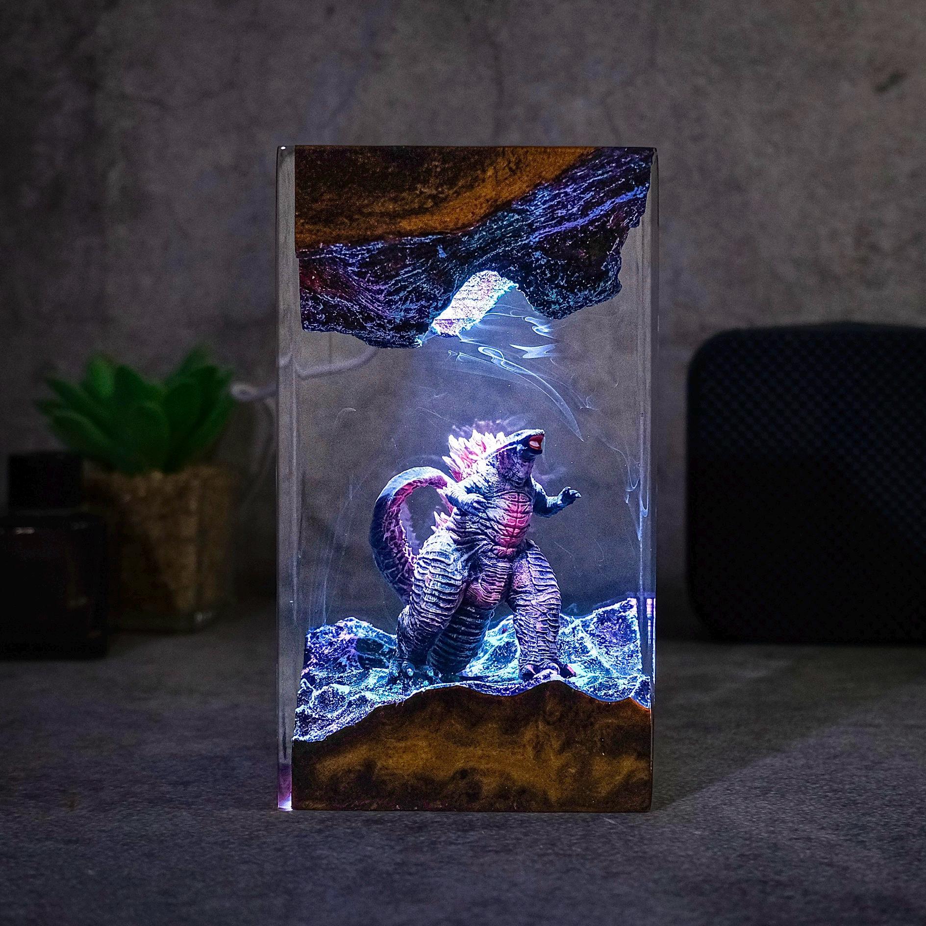 Monster Pink Hollow Earth Resin Lamp , Custom Resin Lamp,monter Custom ...