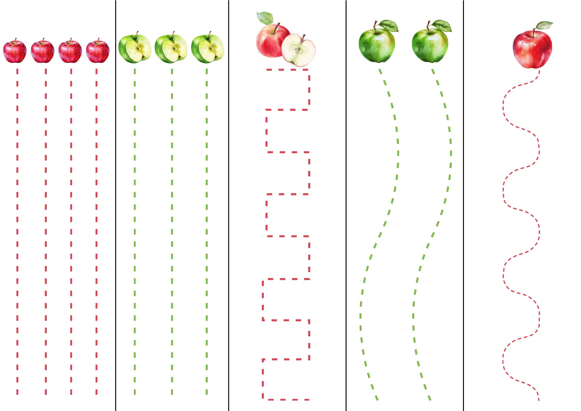 APPLES Activity Bundle || Preschool Activity || Homeschool Activity ...